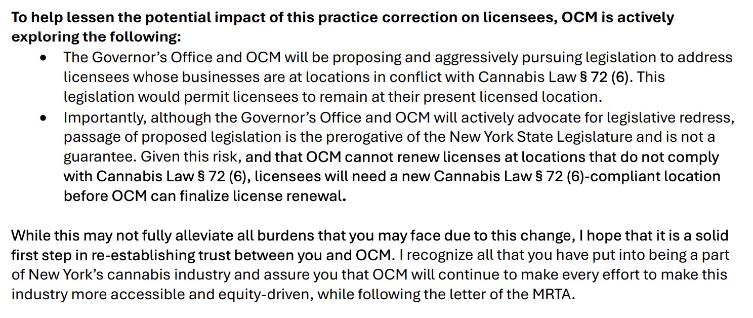 New York OCM.."We Miscalculated How Close You Are To A School" You'll ...